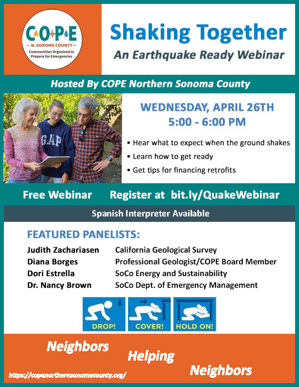 Shaking Together: An Earthquake Ready Webinar - Sonoma County Emergency ...