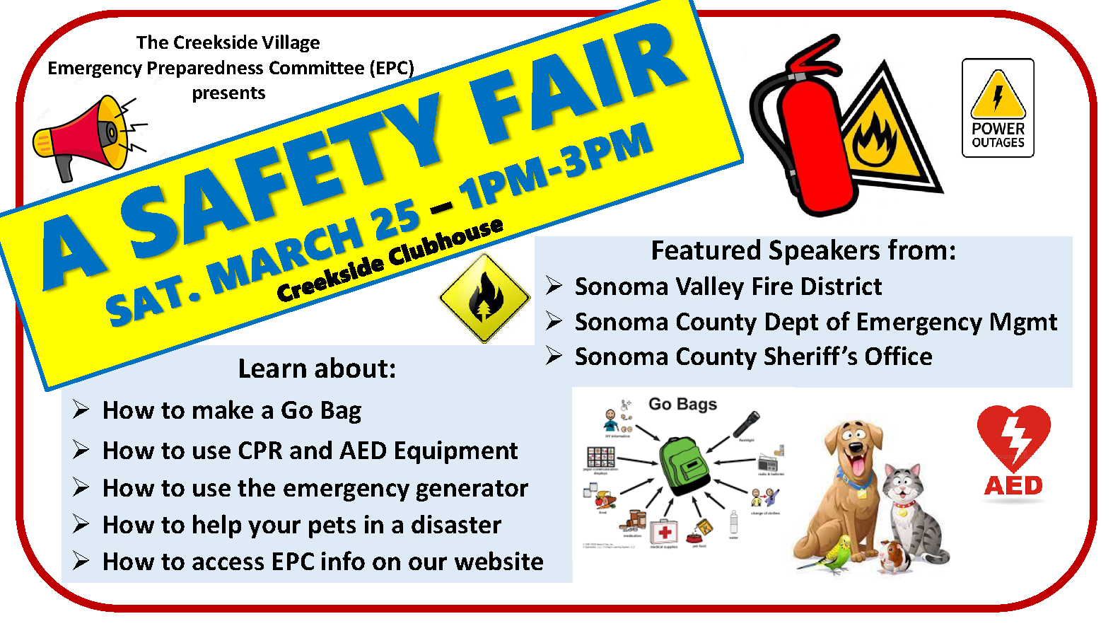 Creekside Village Safety Fair - Sonoma County Emergency and ...