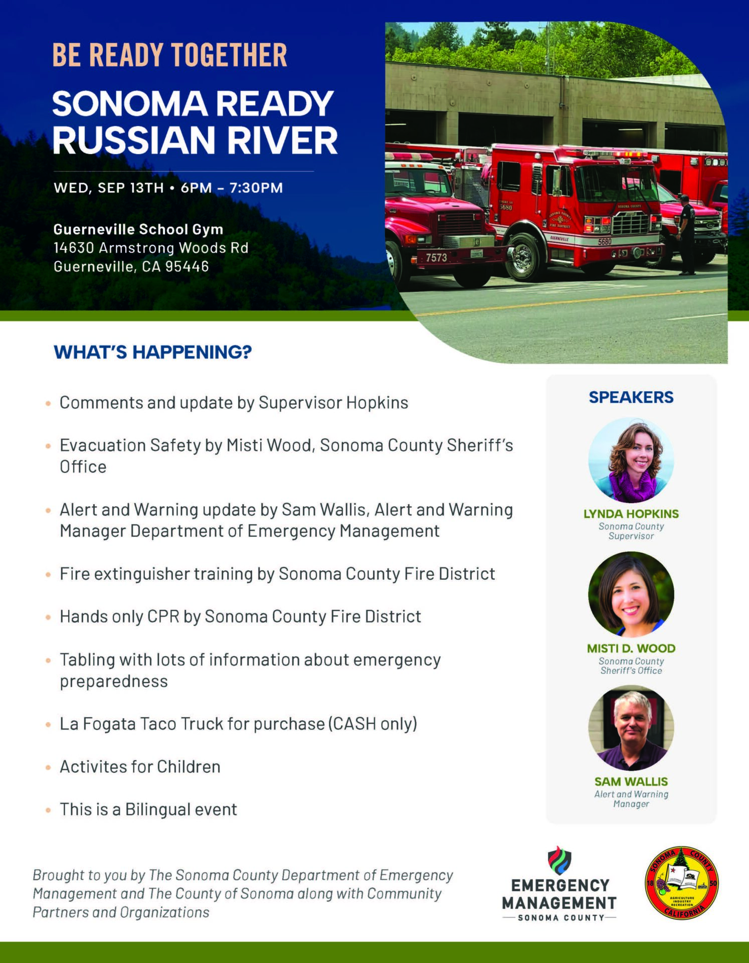 Sonoma Ready Russian River - Sonoma County Emergency and Preparedness Information