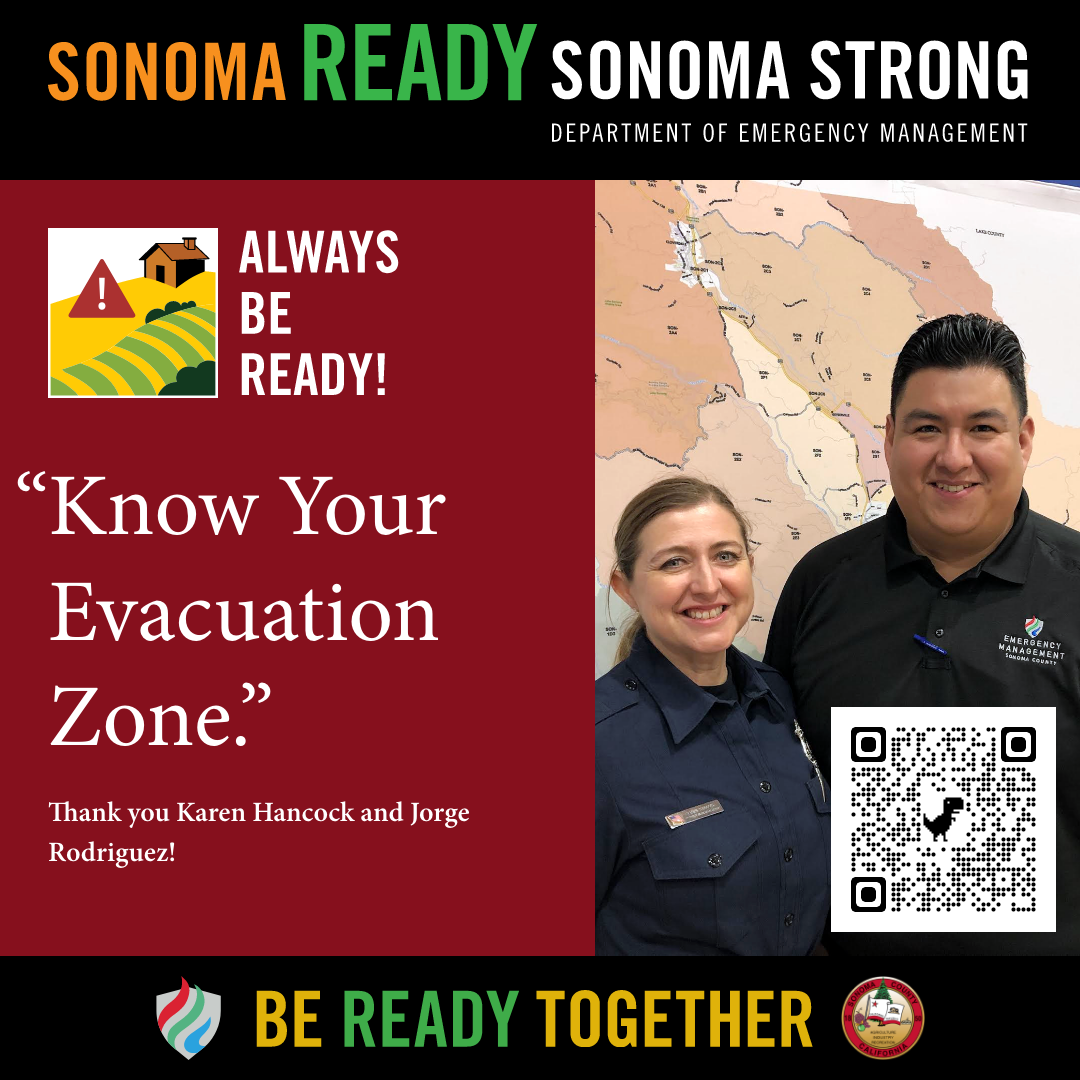 Know Your Evacuation Zone - Sonoma County Emergency and Preparedness ...