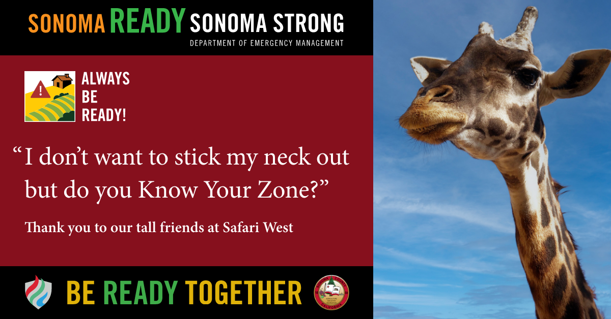 Know Your Evacuation Zone - Sonoma County Emergency and Preparedness ...