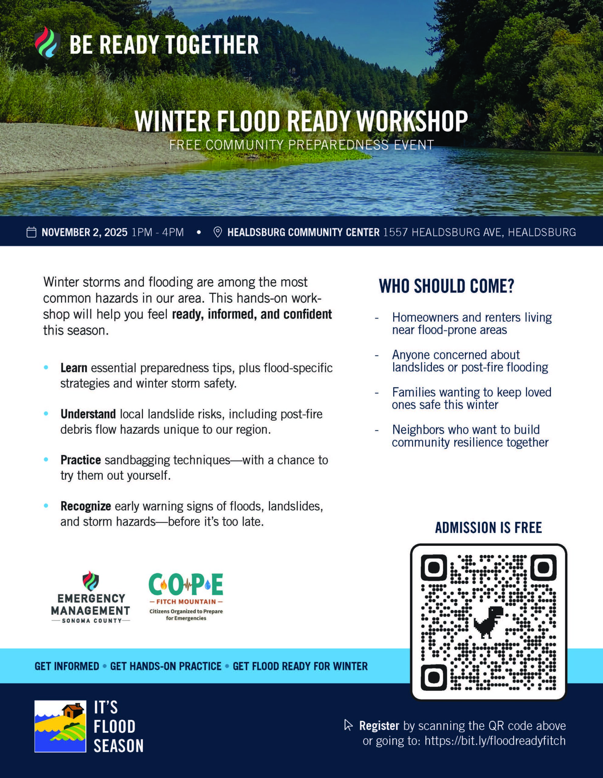 Winter Flood Ready Workshop / Taller de Preparación para Inundaciones ...